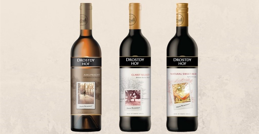 New-look label design for Drostdy Hof
