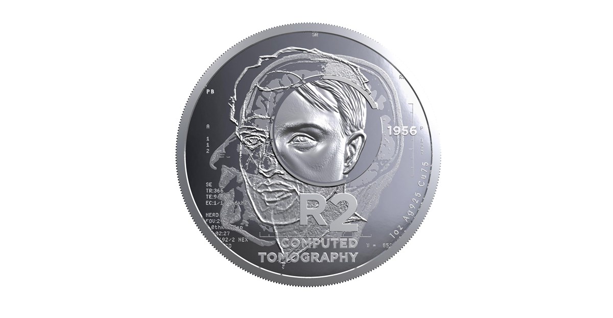 Collectable coins celebrate home-grown CT scan