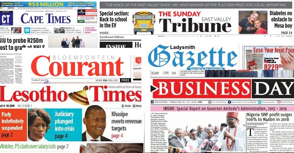 Newspapers ABC Q2 2019: Newspapers' declining circulation trend continues