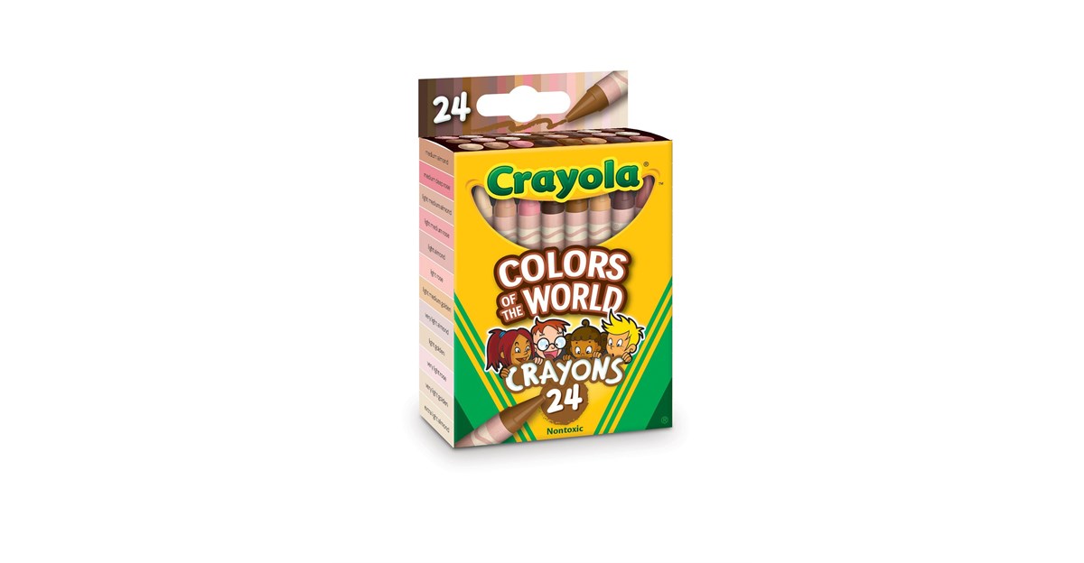 Crayola's new pack of crayons reflects multicultural skin tones
