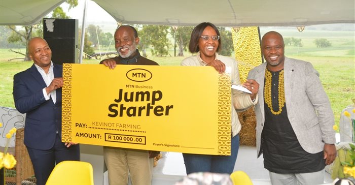 MTN SME JumpStarter competition winner gets R100k cash prize