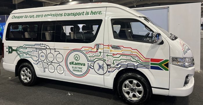 South Africa unveils its first electric minibus taxi