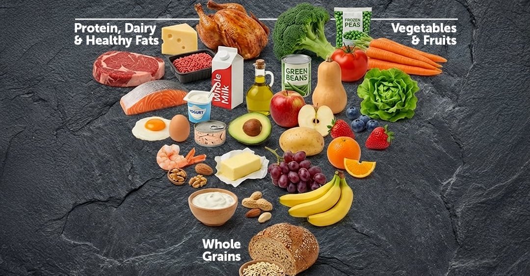 The overturned food pyramid redefines nutrition